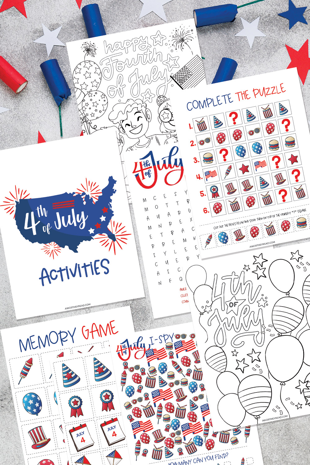 Free 4th of July Kid Printables + Activity Ideas