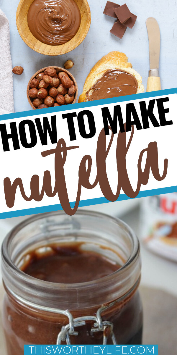 Homemade Nutella Recipe - Copycat Nutella Recipe