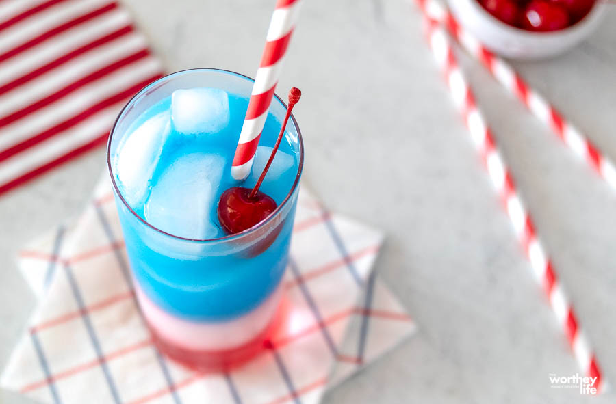 Easy Kid Drink Idea: Red, White and Blue Drink