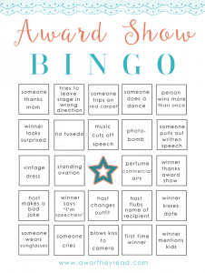 Award Show Bingo Printable {free printables}