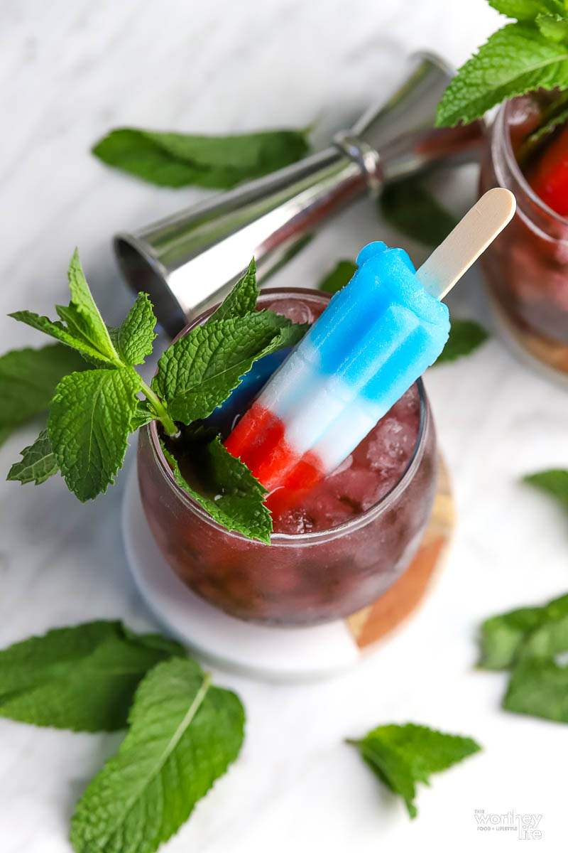 Firecracker Drink - Red, White and Boom 4th of July Cocktail