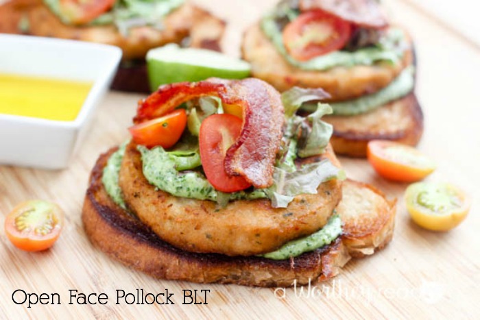 Alaskan Pollock Burger BLT - Alaskan Pollock Recipes