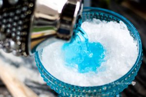 Blue Italian Ice Cocktail- Easter Cocktail Idea To Make