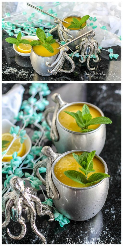 Pirates of the Caribbean Lemon-Rum Mango Slush