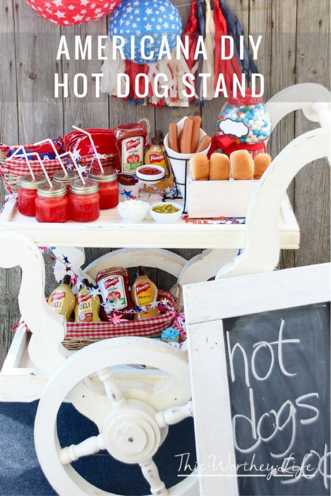 Americana DIY Hot Dog Stand