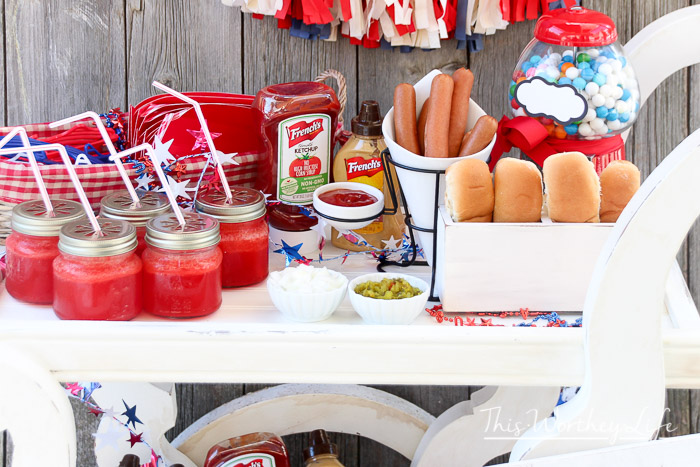 Americana DIY Hot Dog Stand