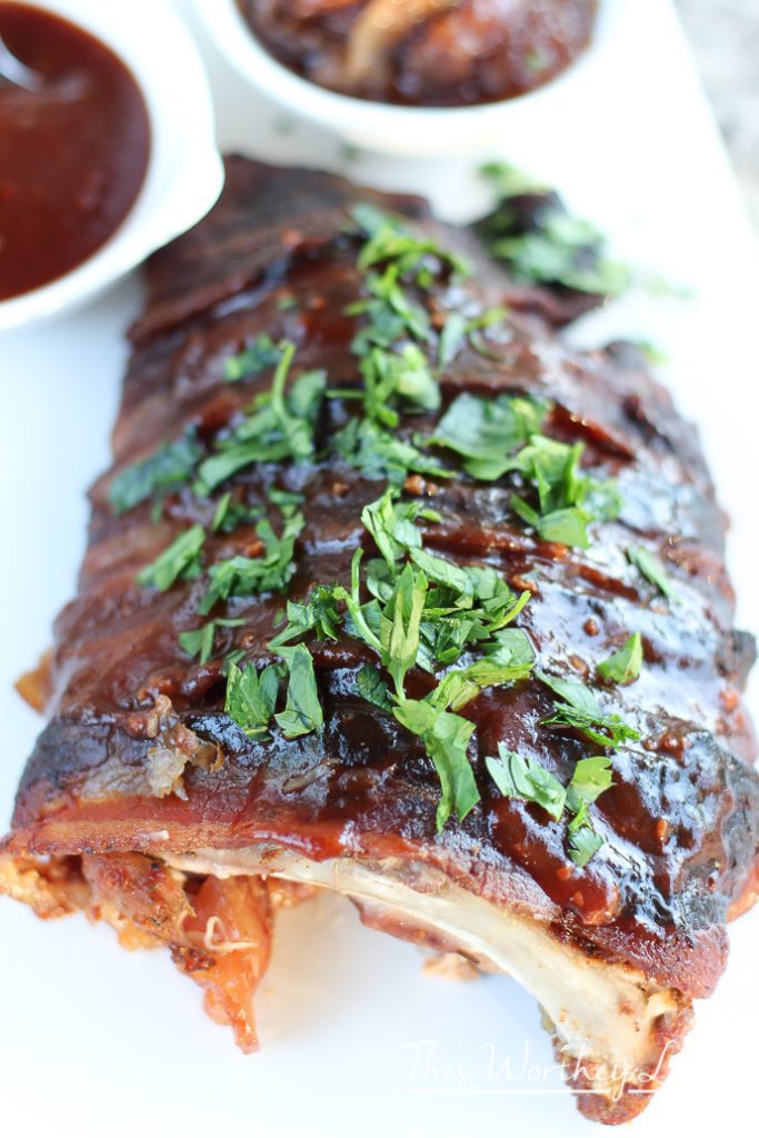 Bacon-Wrapped Baby Back Ribs