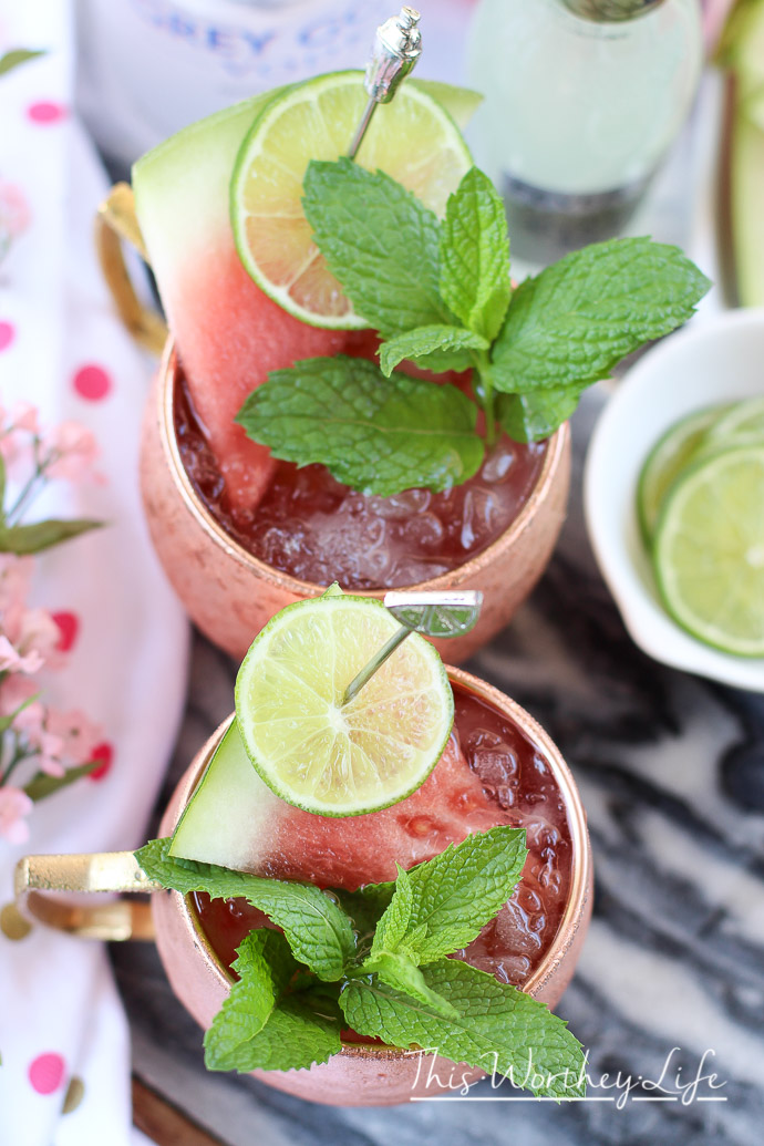 Moscow Mule Idea | Unique Watermelon Moscow Mule