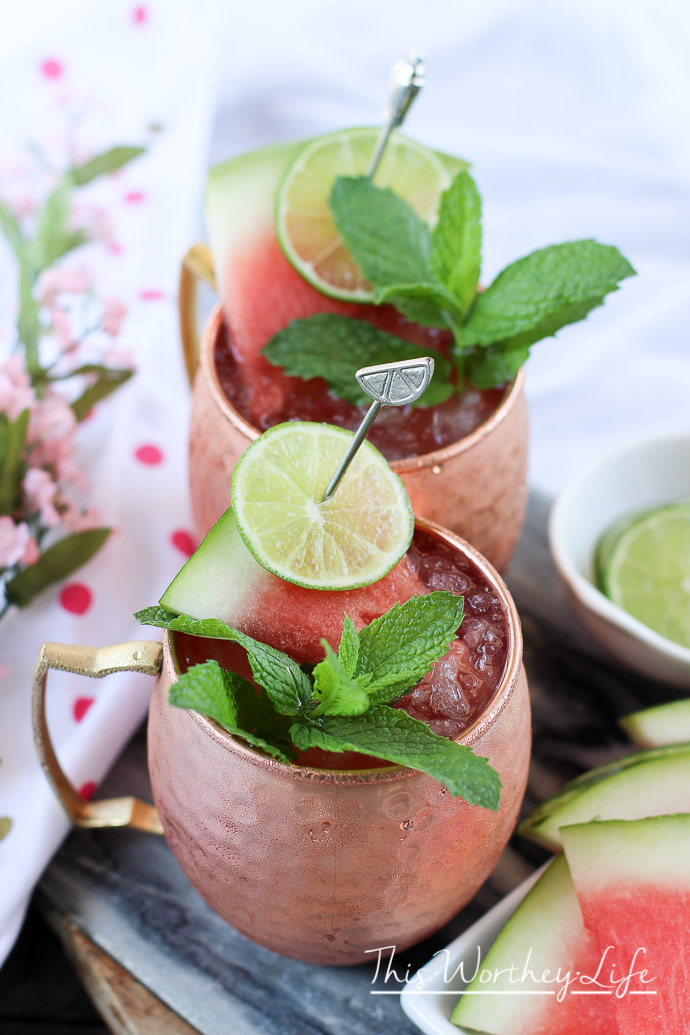 Moscow Mule Idea | Unique Watermelon Moscow Mule