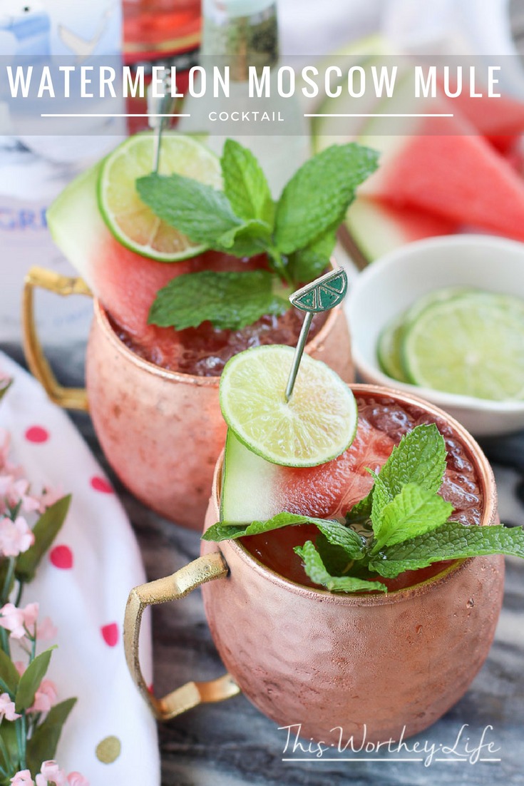 Moscow Mule Idea | Unique Watermelon Moscow Mule