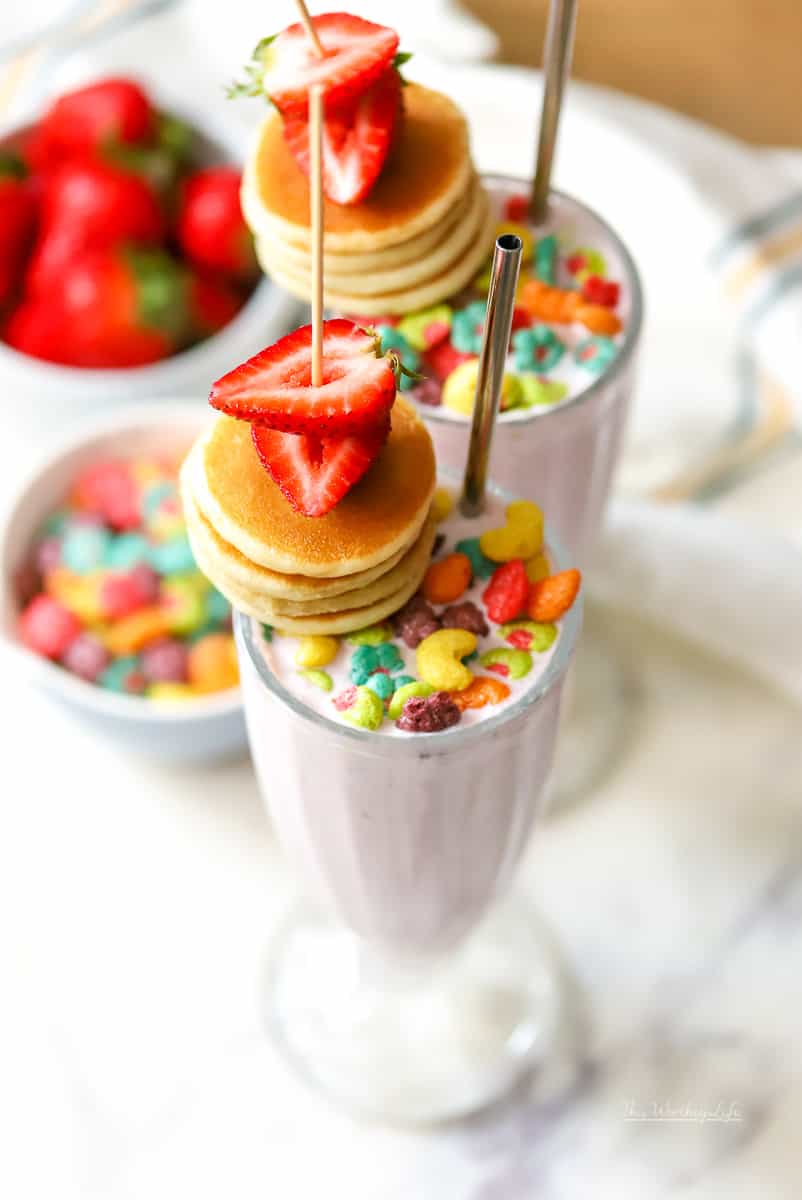 Ralph Breaks the Internet Milkshake + Pancakes