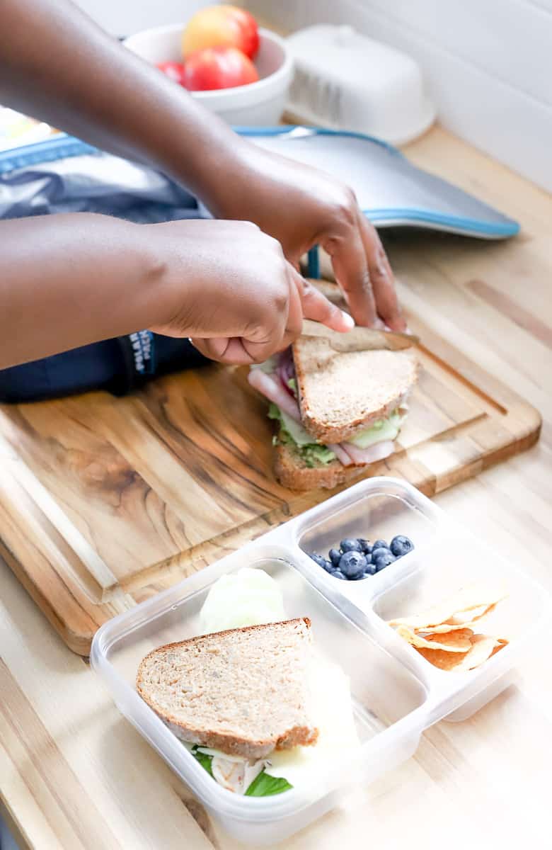 Lunch Box Ideas | Peanut Butter Walnut Cookie Squares