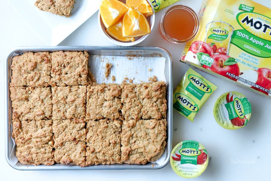 Lunch Box Ideas | Peanut Butter Walnut Cookie Squares