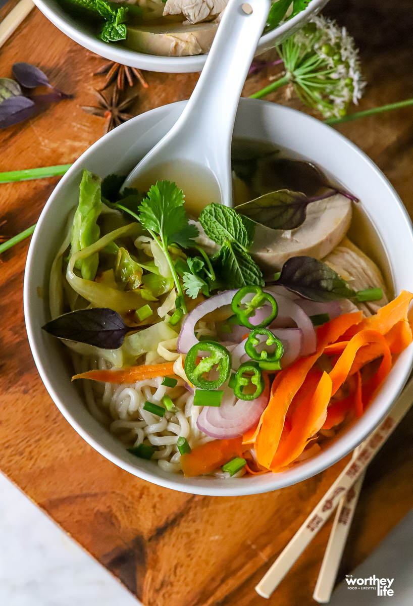 Chicken Pho Using Rotisserie Chicken