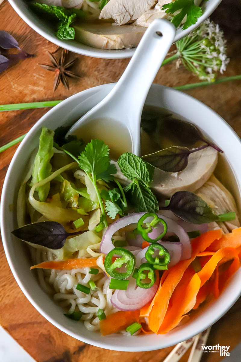 Chicken Pho Using Rotisserie Chicken
