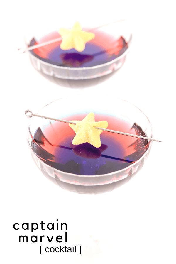 Captain Marvel Star Cocktail
