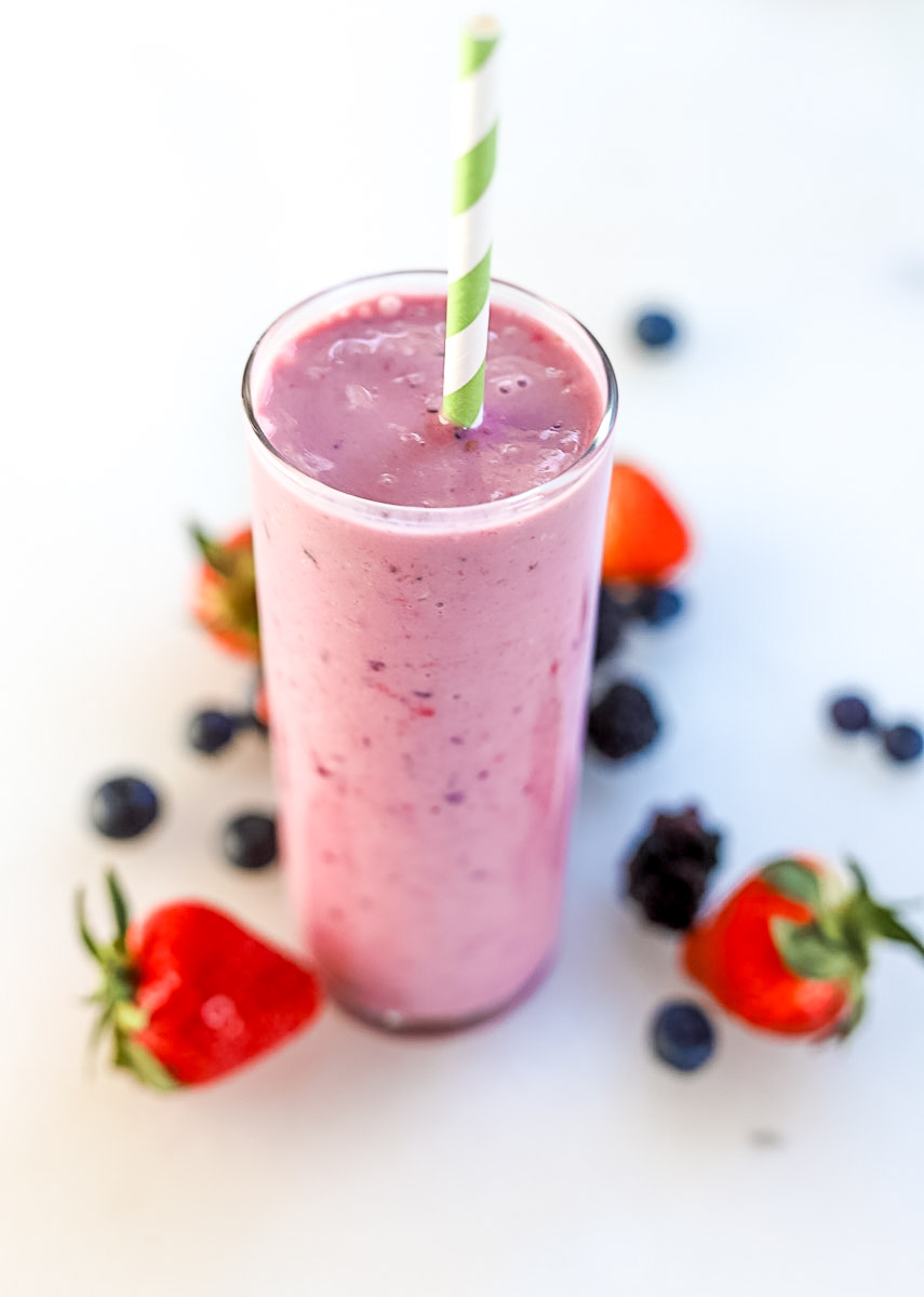 Happy Earth Day | Three Berry Fruit Smoothie Recipe