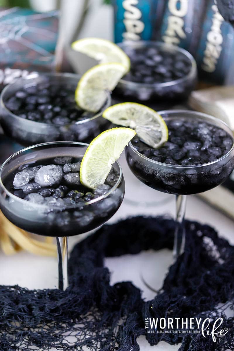 Black Vodka Halloweek Drink | Black Voodoo Citrus Cocktail