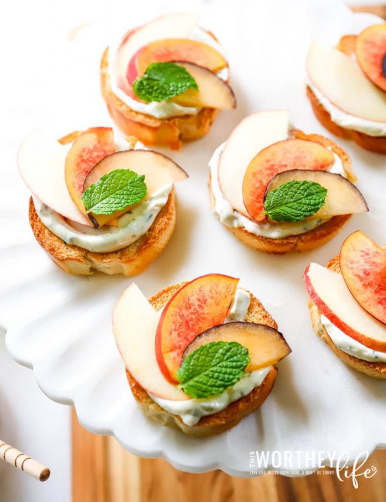 Herb Cream Cheese, Fall Fruit & Honey Crostini Recipe