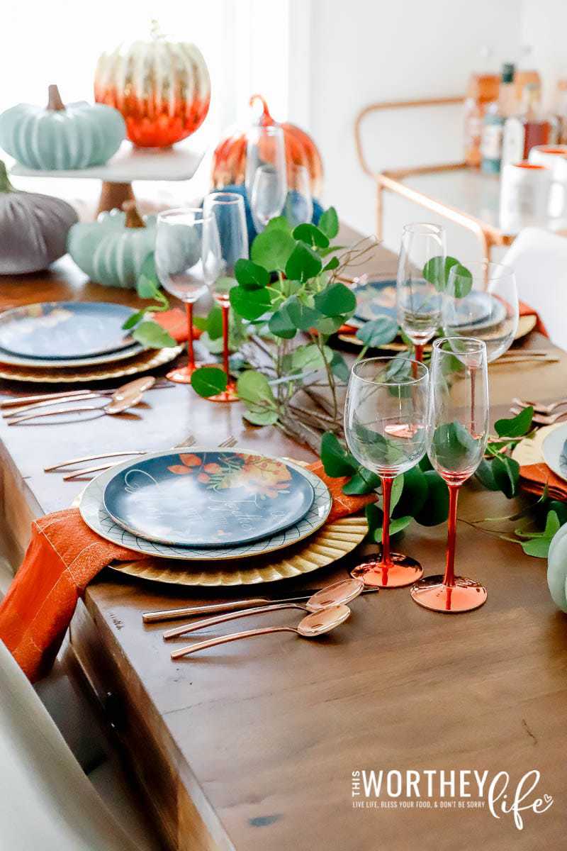 Fall Decor | Decorating Your Table With Shades Of Orange