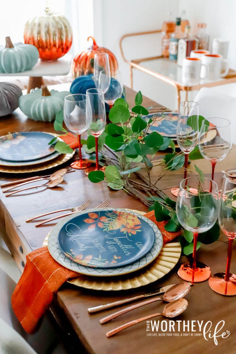 Fall Decor | Decorating Your Table With Shades Of Orange