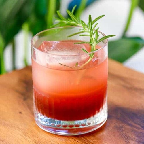 Sunset Cocktail Made With Single Malt Whiskey