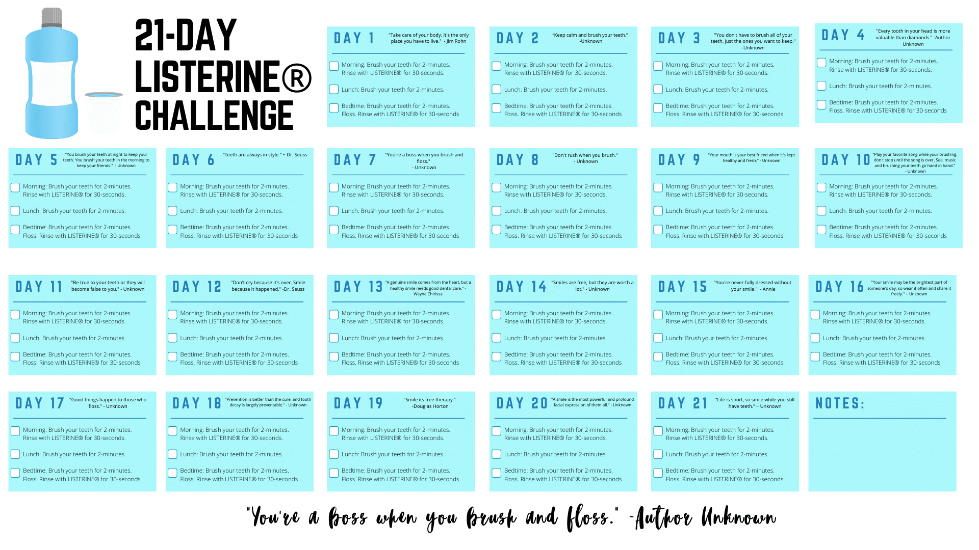 21-Day Challenge + Free Printable