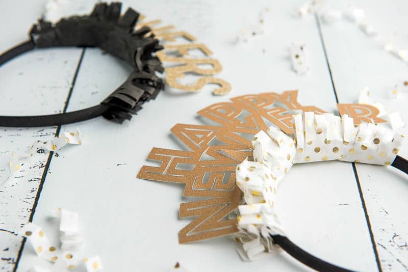 DIY Happy New Year Headband Made With A Cricut