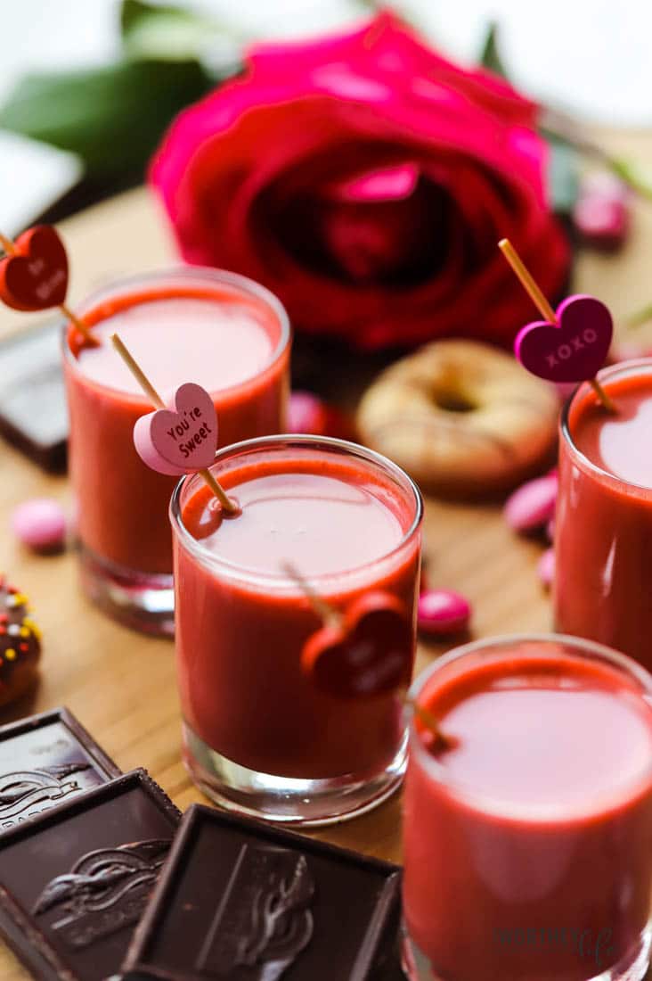 Red Velvet Baileys Shots Recipe Idea for Valentine's Day