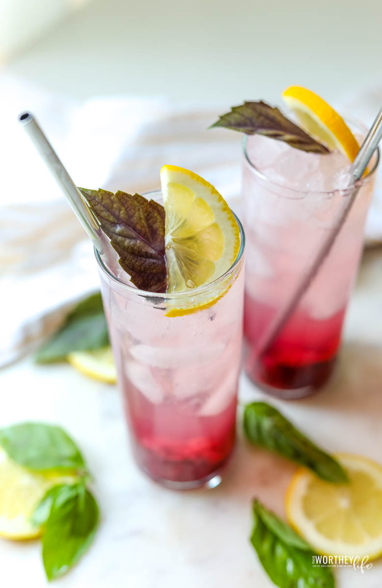 Berry Smash Basil Lemonade