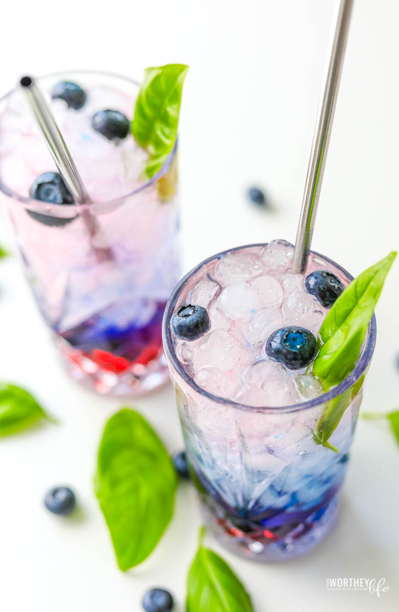 Red + Blueberry Vodka Cocktail