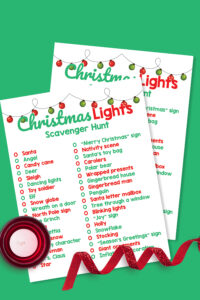 Christmas Lights Scavenger Hunt