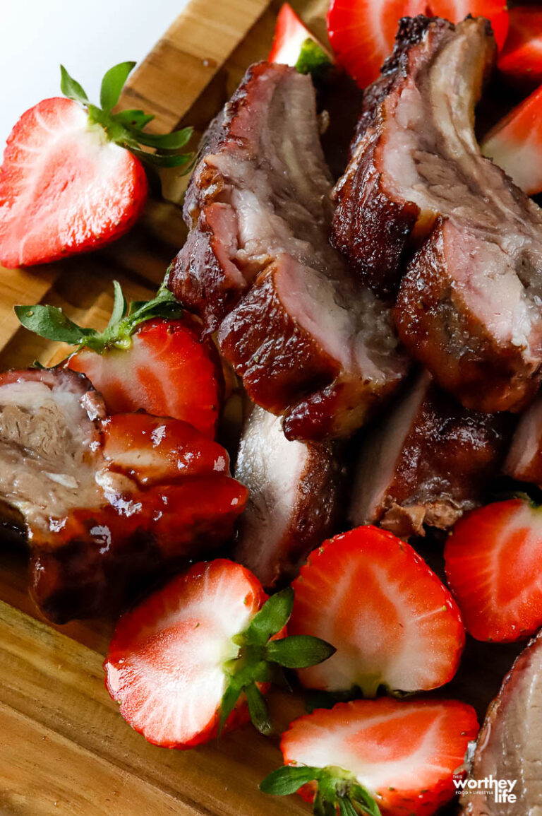 Sticky Strawberry Baby Back Ribs | Juneteenth Recipes