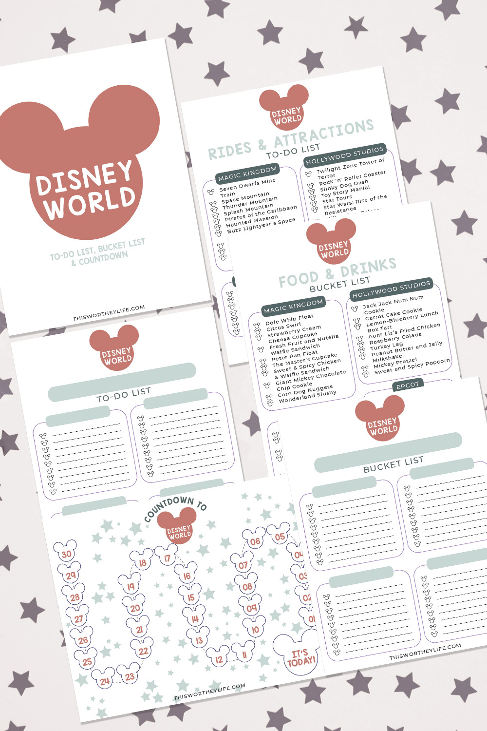 Disney World Planning Printables