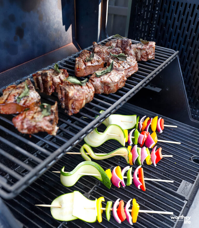Lamb Asado, Rice + Garden Vegetable Skewers | 30-Minute Dinner Idea