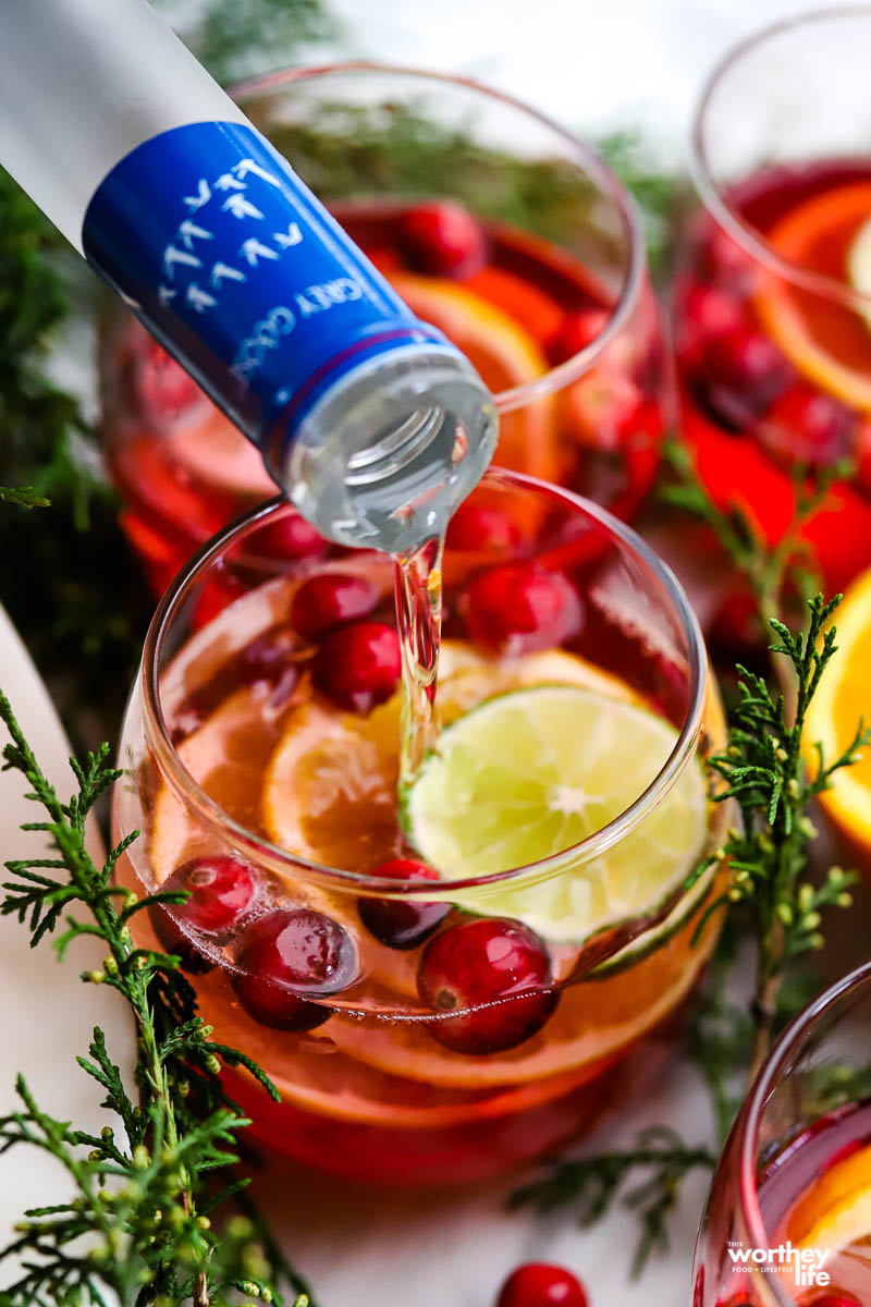 Sprite With Cranberry Punch Holiday Recipe for a crowd