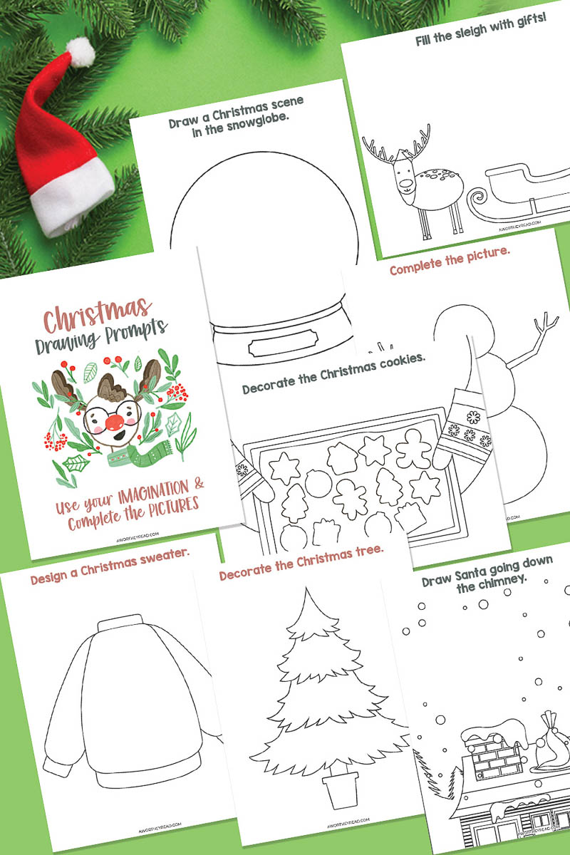Christmas Drawing Ideas | Free Christmas Drawing Prompts