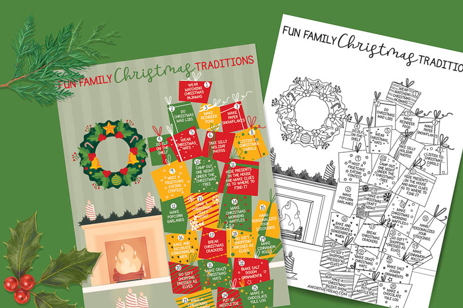 Family Tradition for Christmas Ideas + Free Christmas Tradition Printable