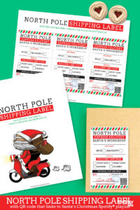 North Pole Shipping Label