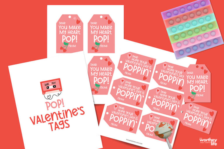 You Make My Heart Pop Free Printable Valentines Tags