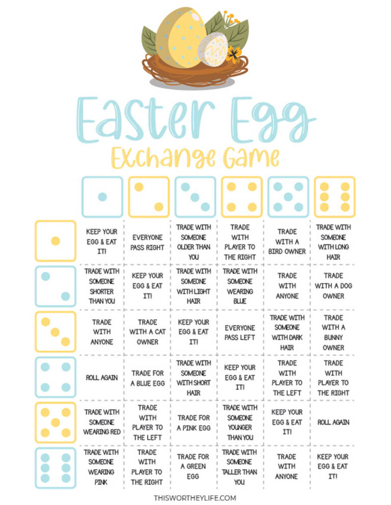 Easter Egg Exchange Game