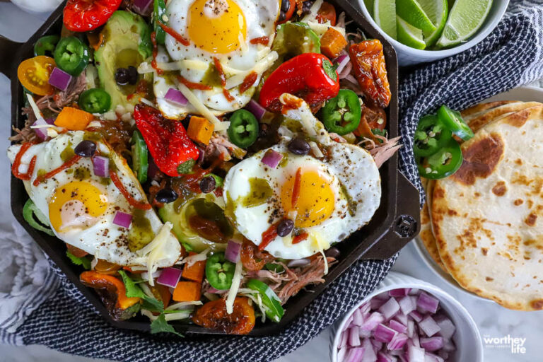 Pulled Pork Breakfast Skillet