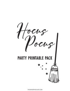 Hocus Pocus Party Printables