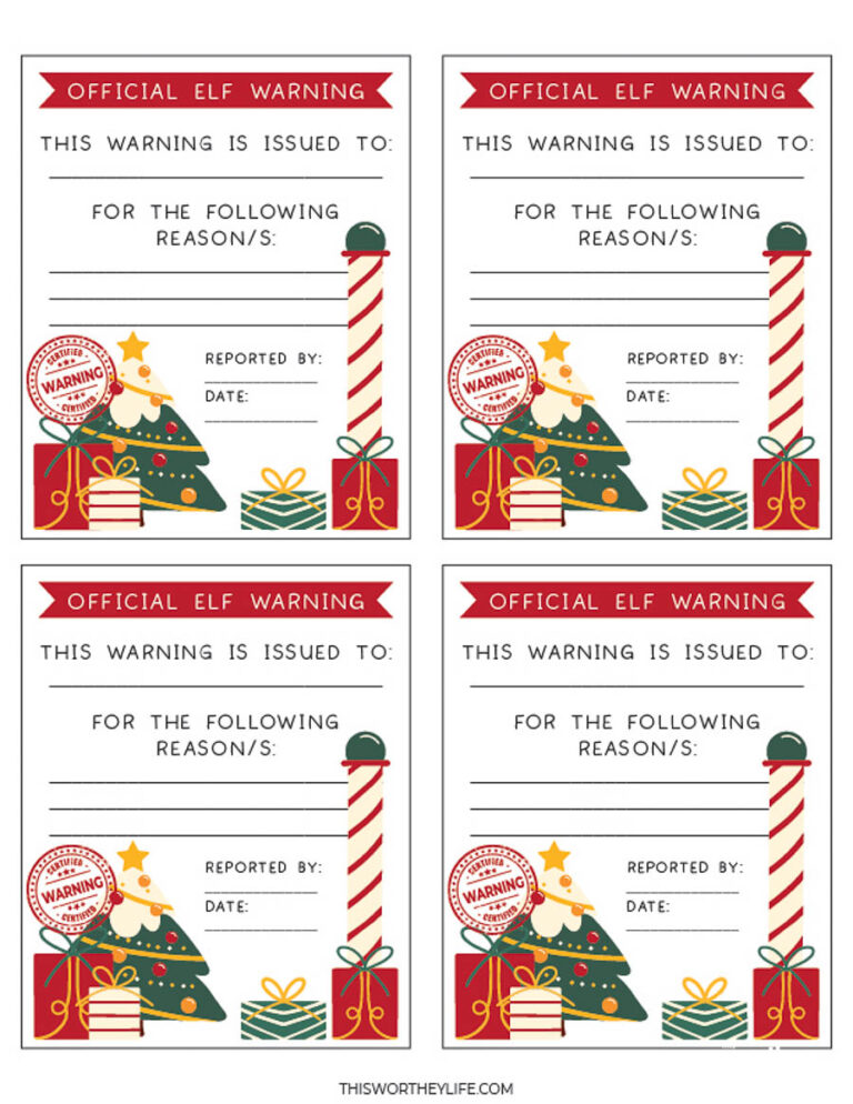 Elf Cam Printables