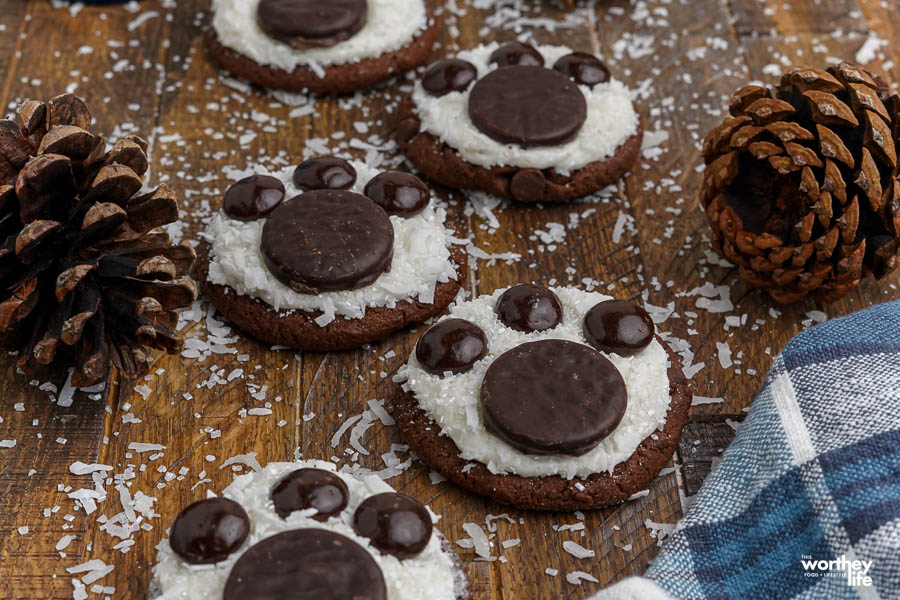 No Bake Polar Bear Paws Cookies