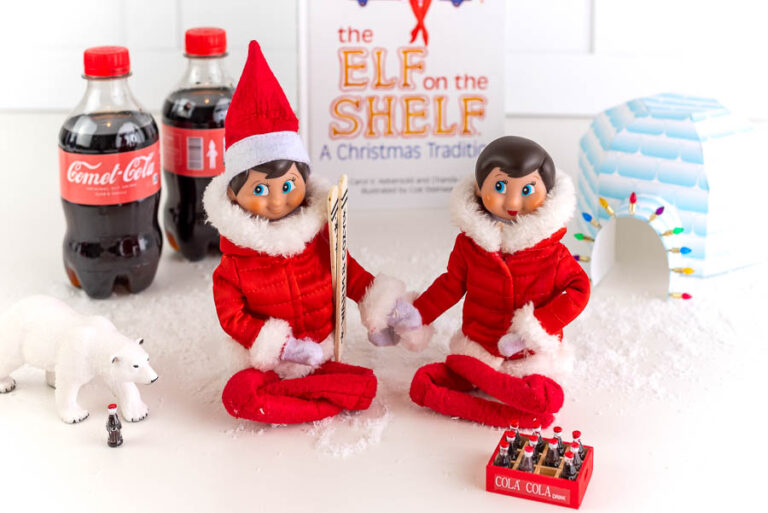 Elf on the Shelf Coca-Cola Station - Free Printable