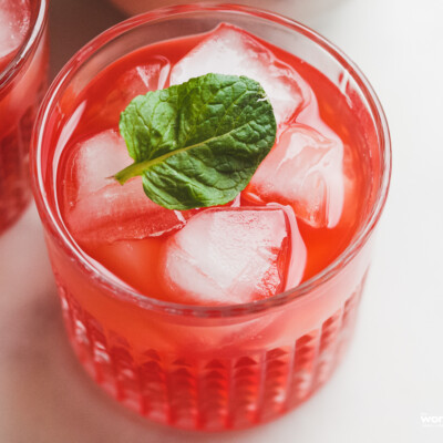 Rum + Raspberry Cocktail