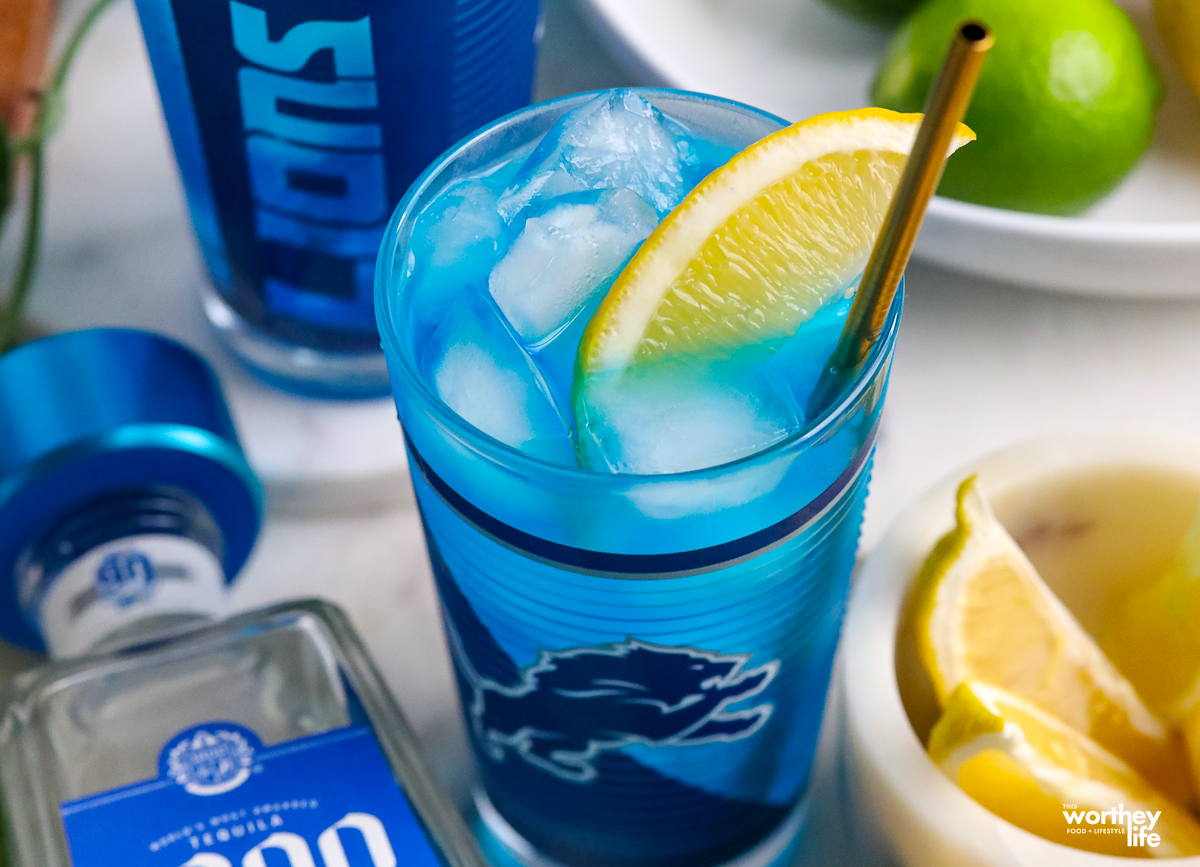 Honolulu Blue Cocktail - Detroit Lion's Unofficial Cocktail