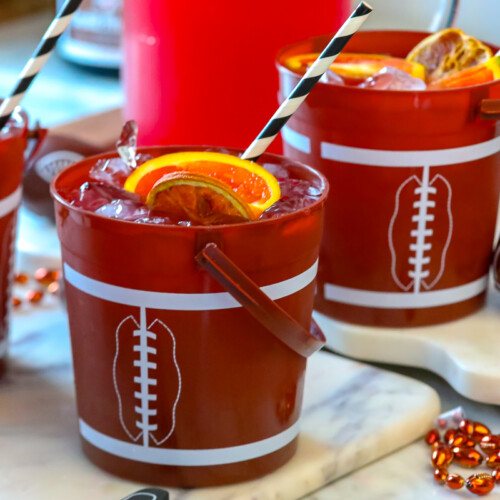 Game Day Punch Cocktail and Mocktail Options!