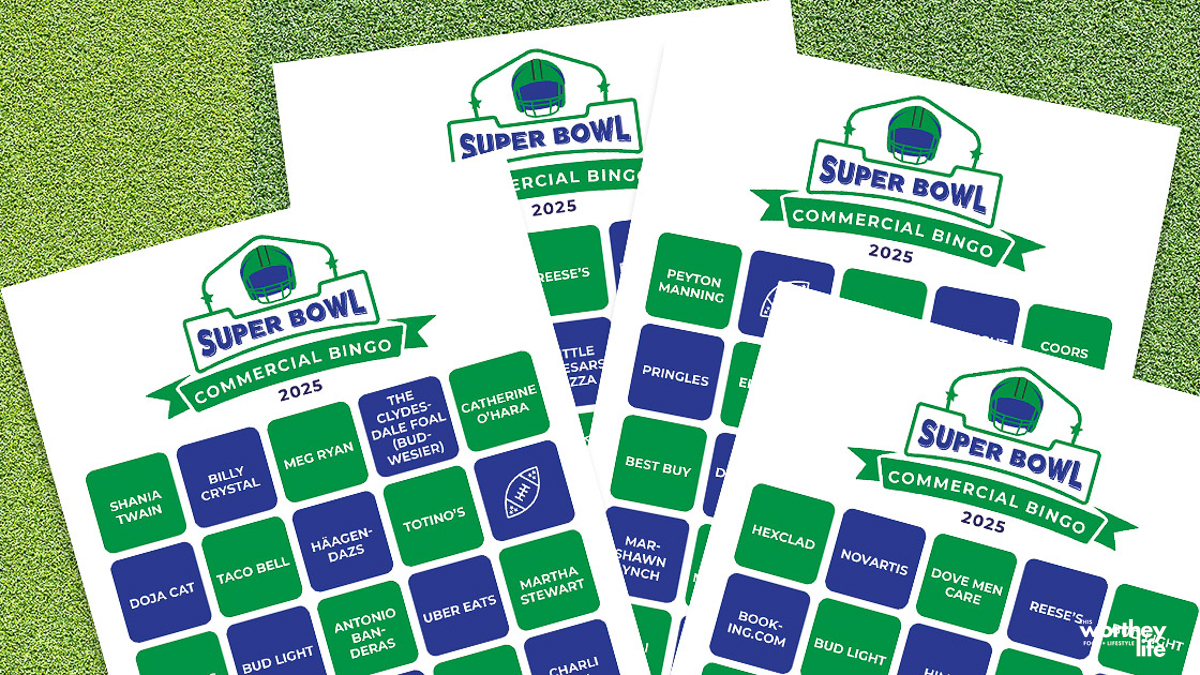 Super Bowl Bingo Printable For Commercials